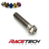 Titanium M8x35 8mm Flanged Hex Head Bolt | RaceTech Titanium