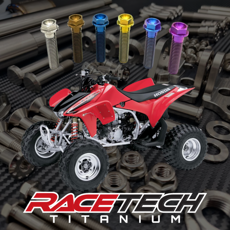 Honda TRX450R Aerospace Grade Titanium Front Fenders Bolts
