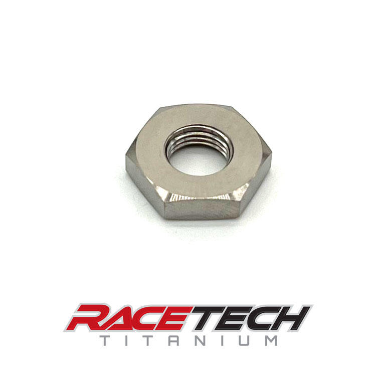 Titanium M10x1.0 RH Hex Nut - RaceTech Titanium