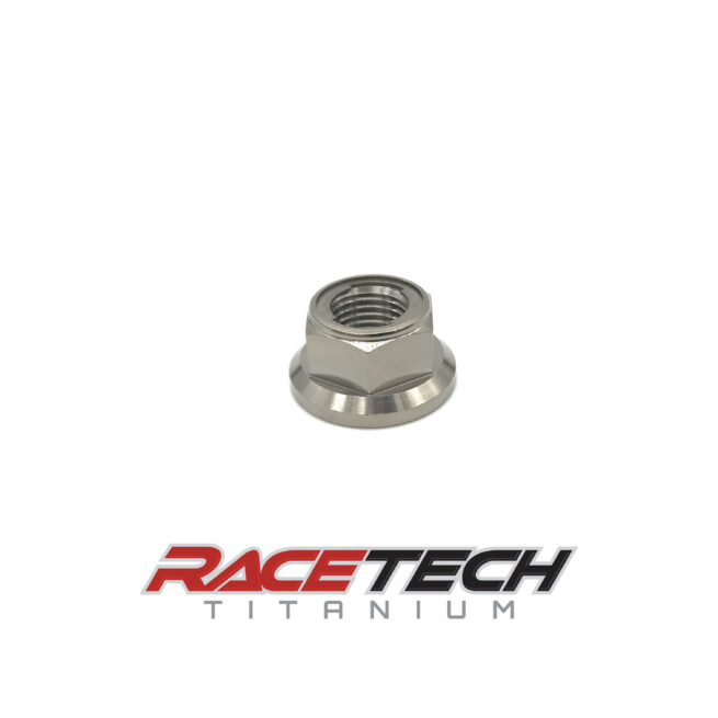 Titanium M12 x1.25 Locking Hex Head Flange Nut - RaceTech Titanium