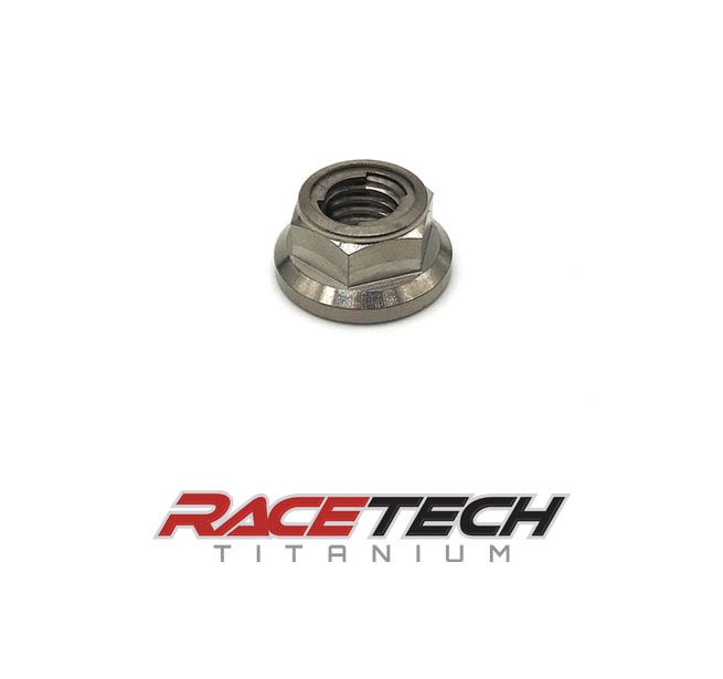 Titanium M8x1.25 Locking Hex Head Flange Nut - RaceTech Titanium
