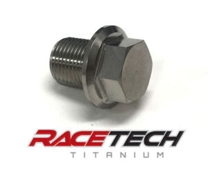 Titanium M11 x 1.0 x 12mm Hex Head Flange Bolt - Hollow - RaceTech Titanium