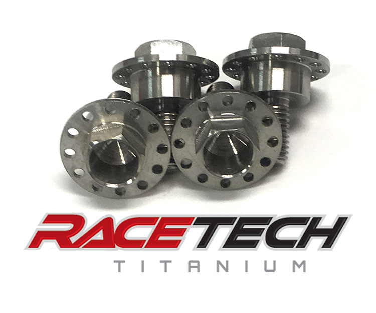 Titanium Mx6x1.0x18.5 Hex Head Flange Bolt (13x5.5 Shoulder) Drilled ...