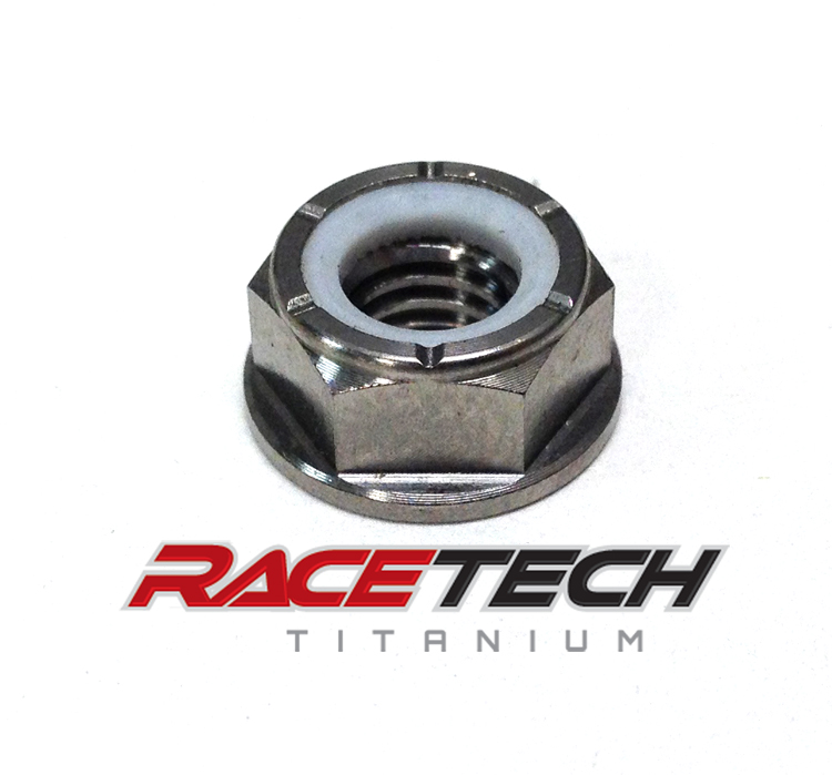 Aerospace Grade Titanium M6x1 Nylock Locking Nut