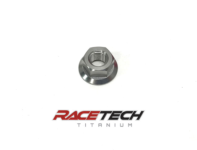 Titanium M10x1.25 Hex Head Flange Nut - RaceTech Titanium