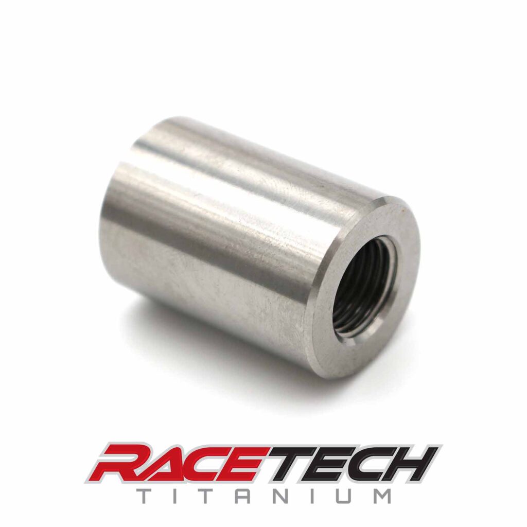 Titanium 1/2- 20 RH Threaded Tube Adapter (7/8" OD) - RaceTech Titanium