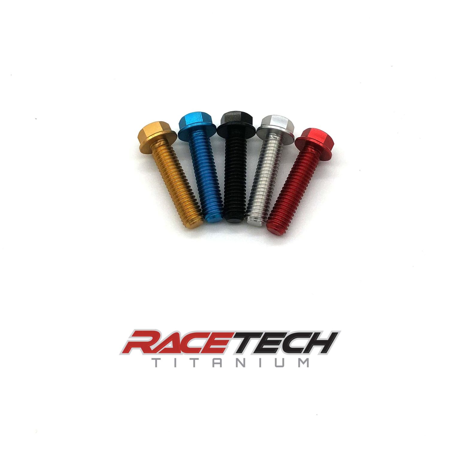 Aluminum M6x20 Hex Head Flange Bolt - RaceTech Titanium