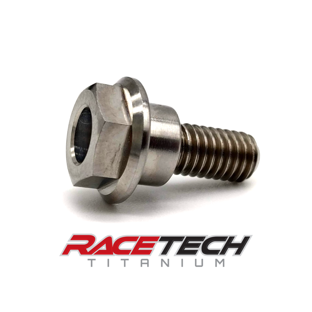 Titanium M6x1.0x15.5 Hex Head Flange Bolt (8x4.55 Shoulder) - RaceTech ...