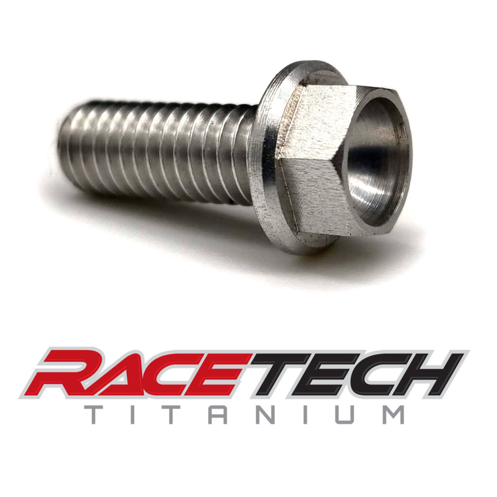 Titanium M6x16 Flanged Hex Head Bolt | RaceTech Titanium