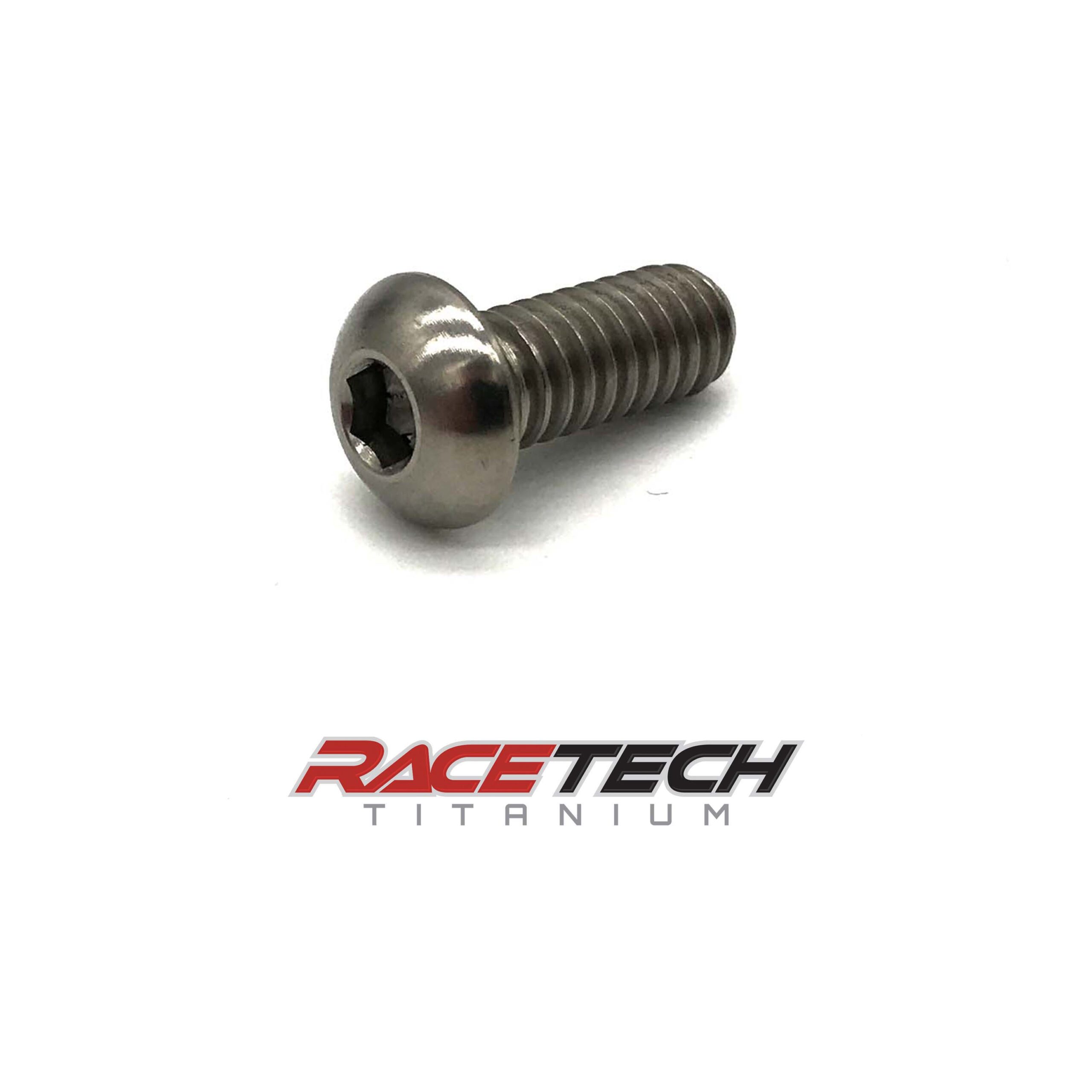 Titanium 1/4-20 x .625" Button Head Bolt - RaceTech Titanium