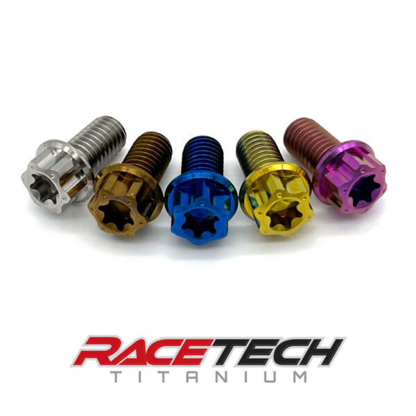 Titanium M8x15 Hex Head (Dual Drive) Flange Bolt