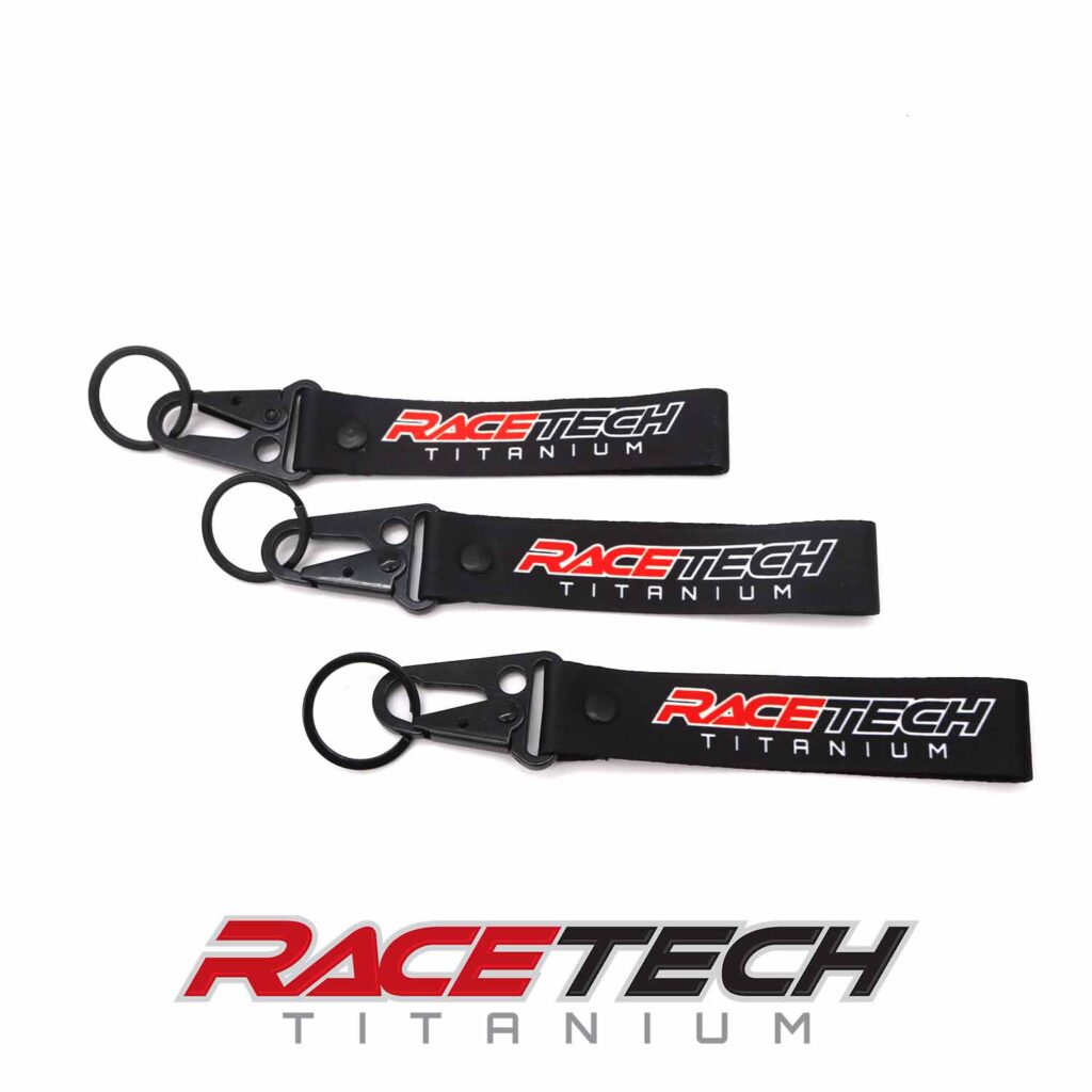 RaceTech Titanium Motorcycle Key Tag - RaceTech Titanium
