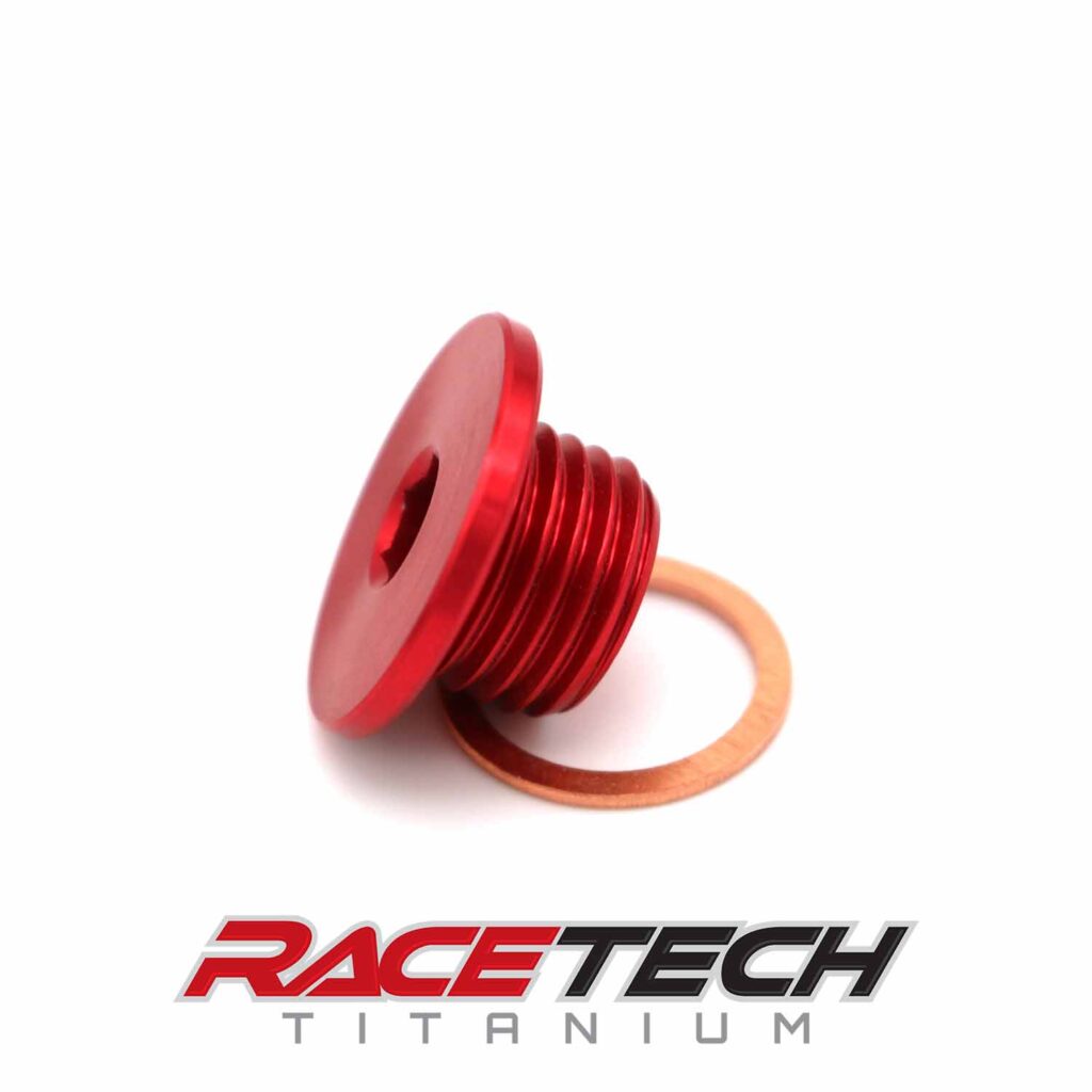 Aluminum Oil Drain Plug (2012-2024 Honda CRF 150/250R) - RaceTech Titanium